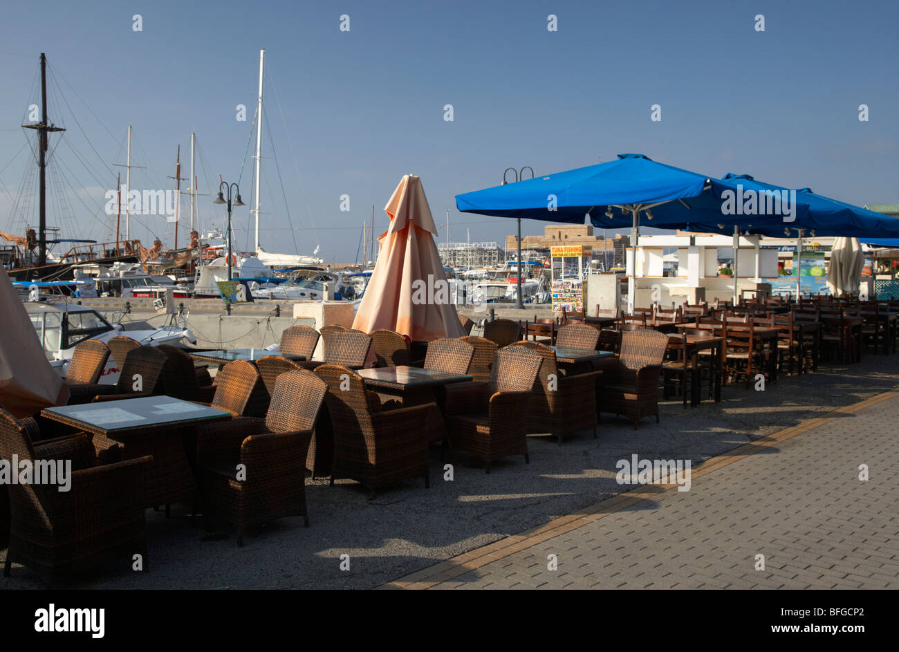 Harbour cyprus cafe hi-res stock photography and images - Alamy