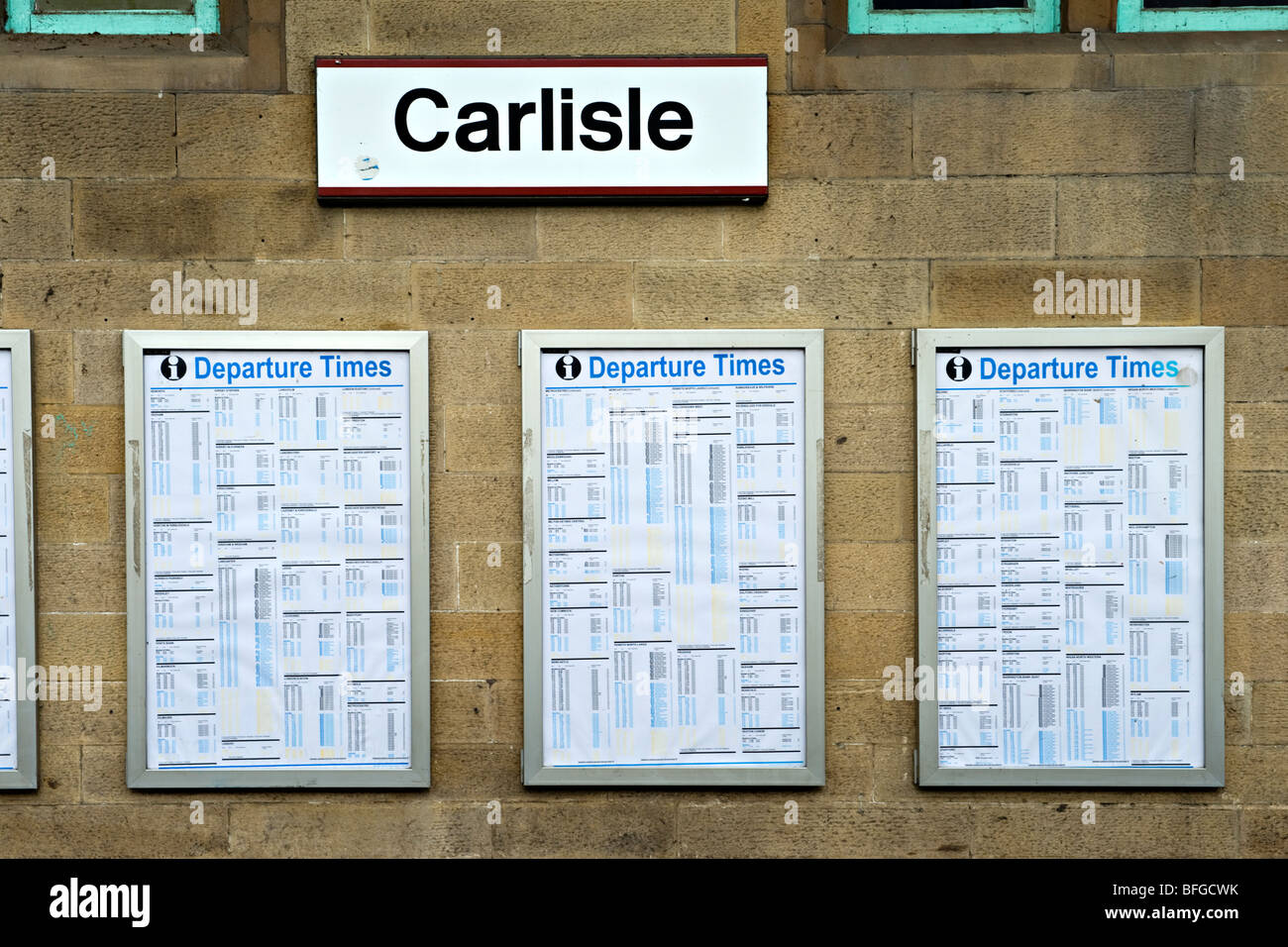 Train destination boards hi-res stock photography and images - Alamy