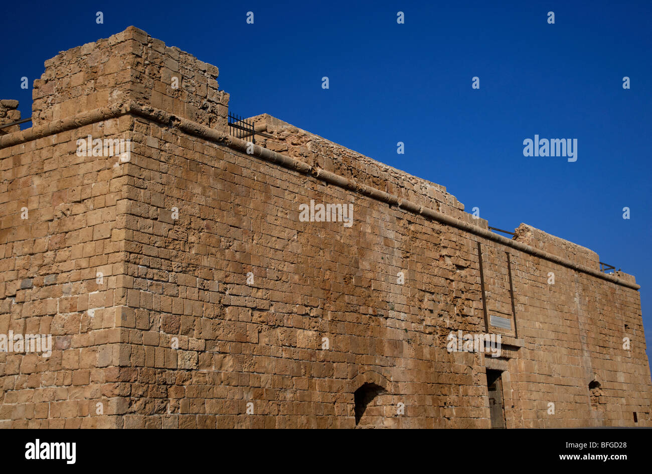 walls of kato paphos mediaeval fort paphos castle paphos harbour ...