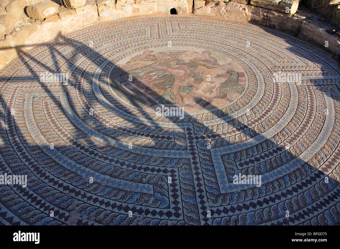 Theseus Mosaic, Villa of Theseus, Kato Pafos Archaelogical Park, Pafos ...