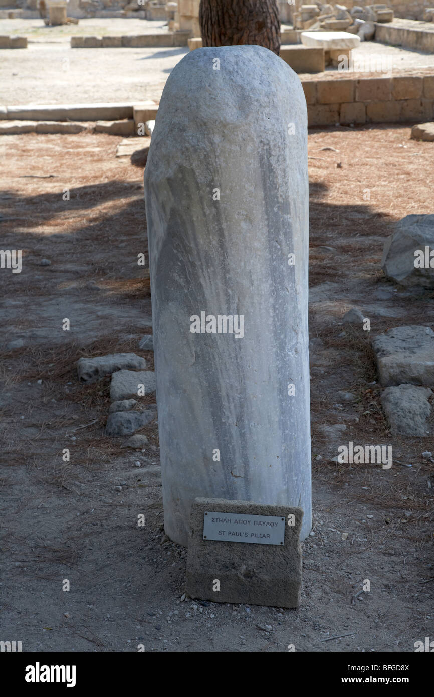 st pauls pillar in paphos where saint paul was said to have been ...
