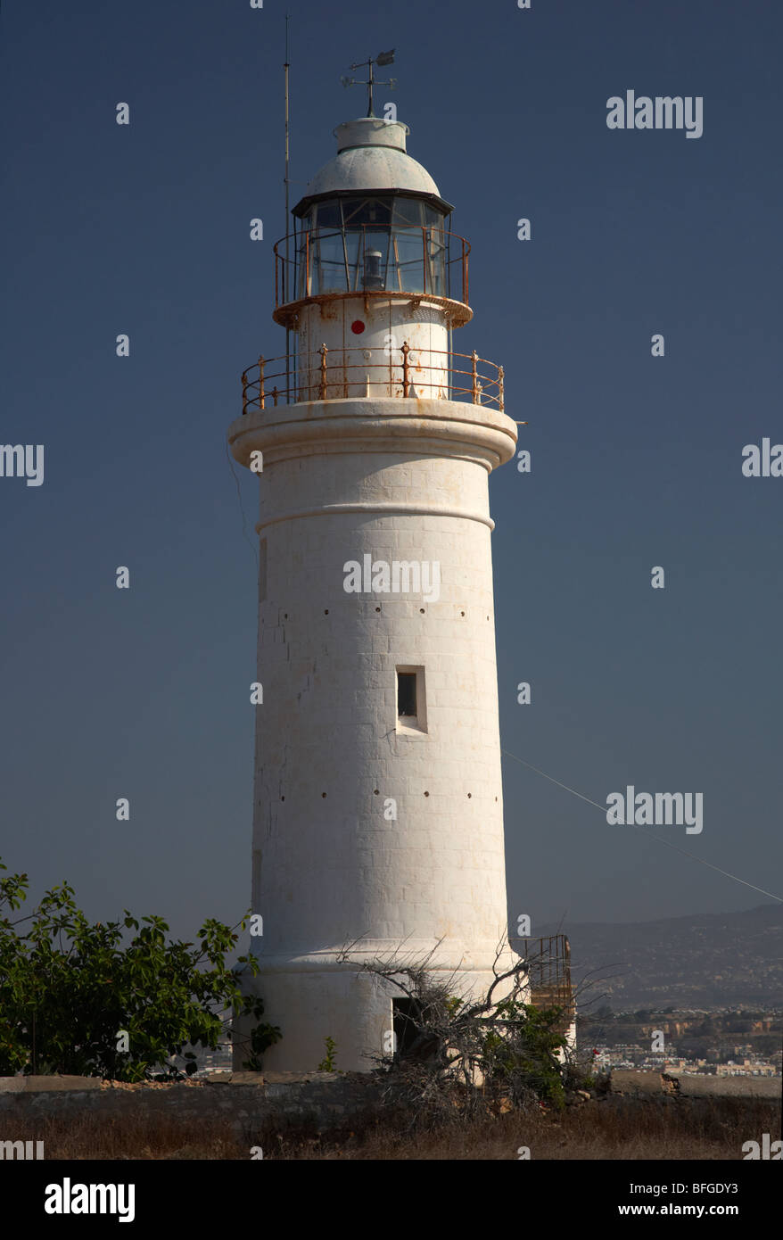 paphos lighthouse republic of cyprus europe Stock Photo - Alamy