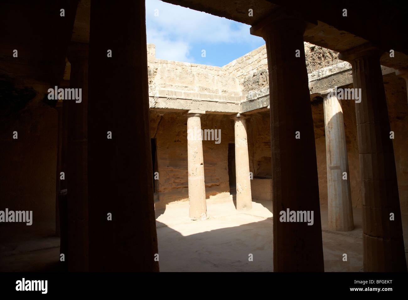 tomb 3 of tombs of the kings world heritage site paphos republic of ...