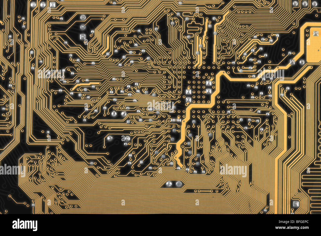 Abstract circuit board dark background in hi-tech style Stock Photo - Alamy