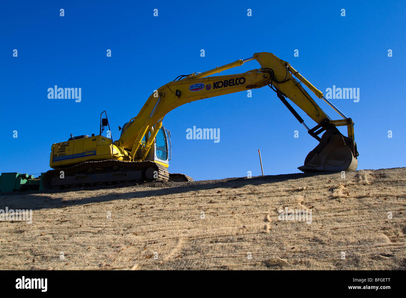 Kobelco excavator hi-res stock photography and images - Alamy