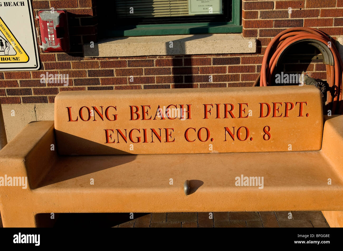 Long Beach Fire Department Engine Co. No. 8 Stock Photo - Alamy