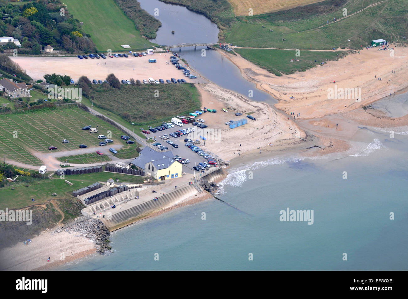 Charmouth Heritage Centre and coastline, Dorset, Britain, UK Stock ...