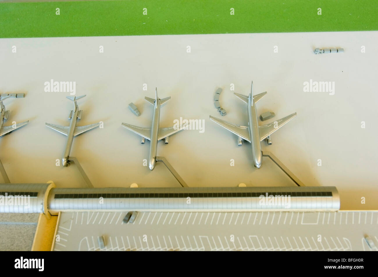 Detail of model at John Wayne Airport showing expansion project Stock ...