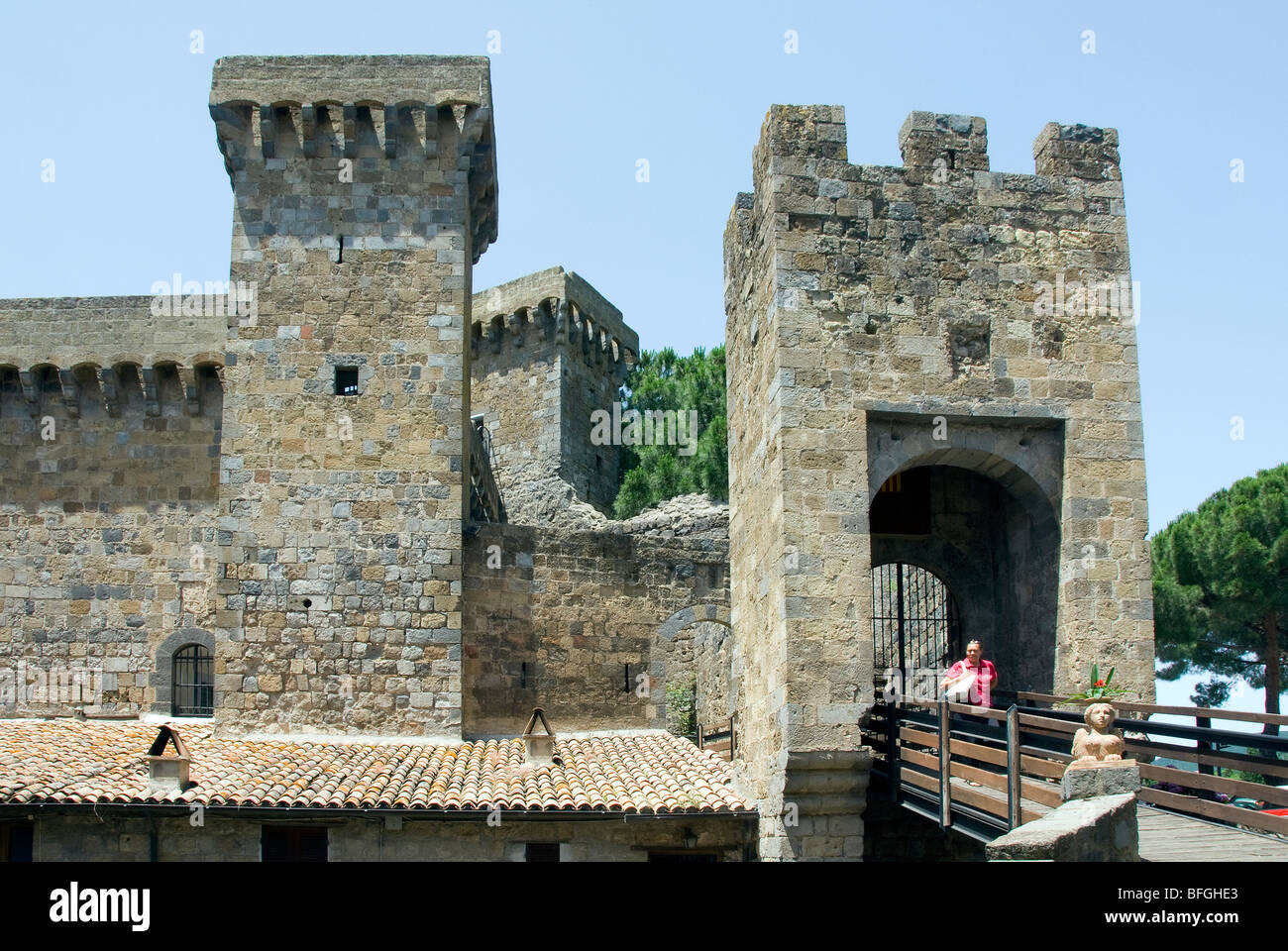 Castle and Museum of Bolsena Stock Photo - Alamy