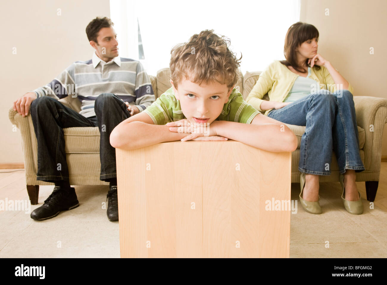 parents arguing in front of child Stock Photo - Alamy