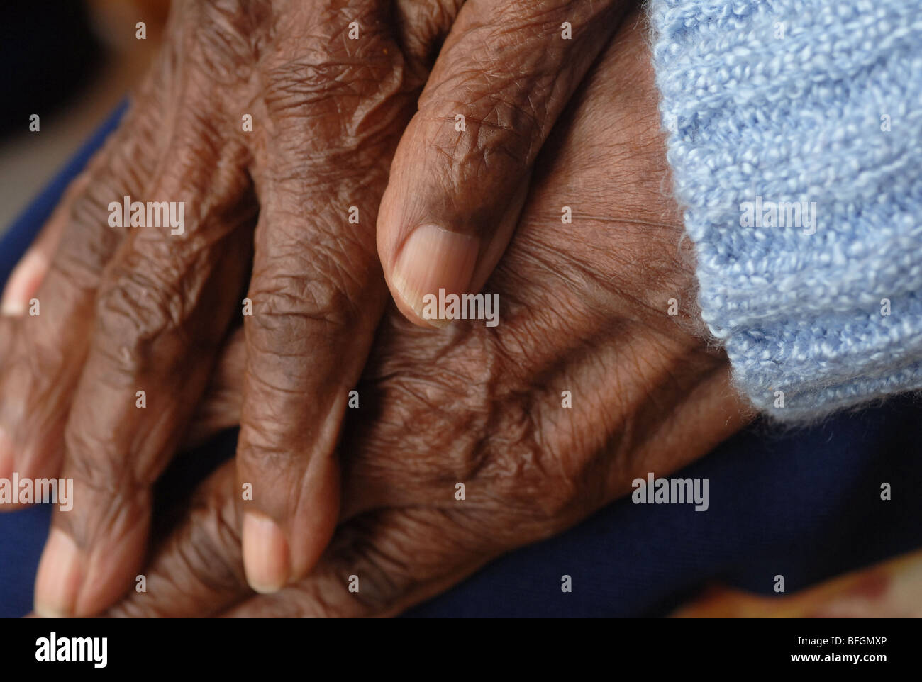 Old womans lap hi-res stock photography and images - Alamy