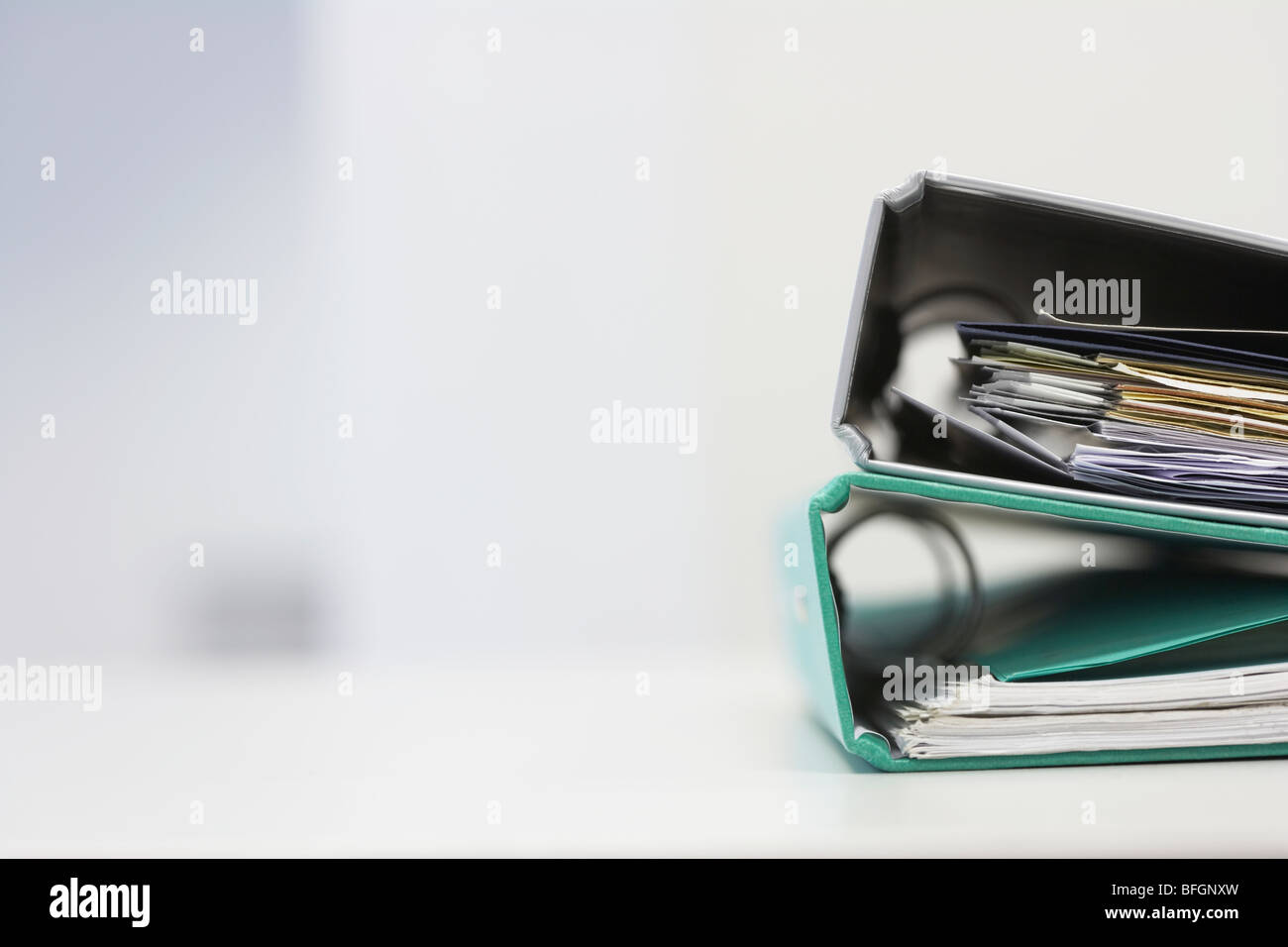 Two File Folders Stock Photo - Alamy