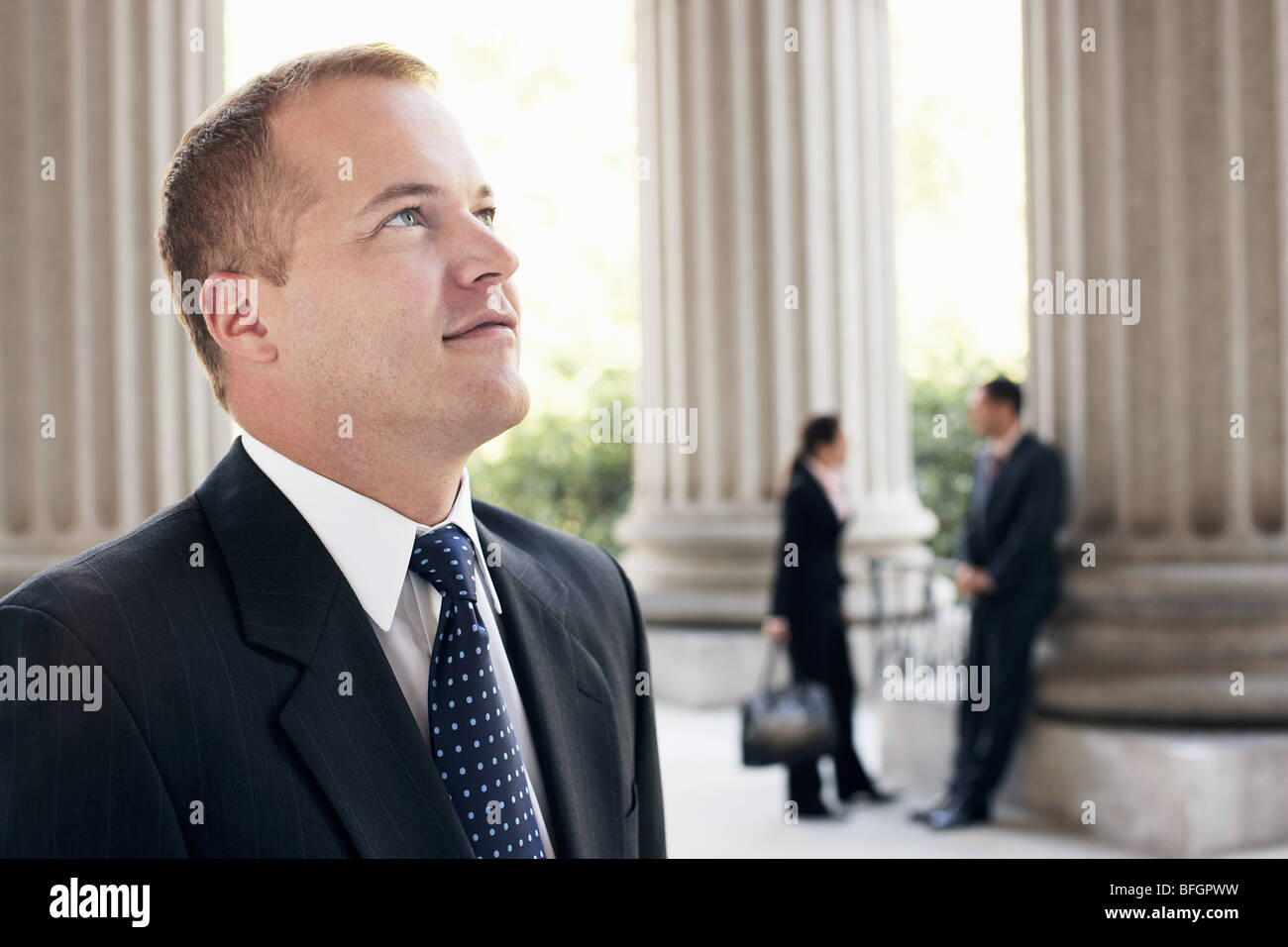 Lawyer outside courthouse, portrait Stock Photo - Alamy