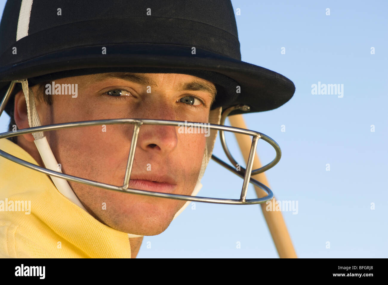 Polo player wearing helmet, close-up, portrait Stock Photo - Alamy