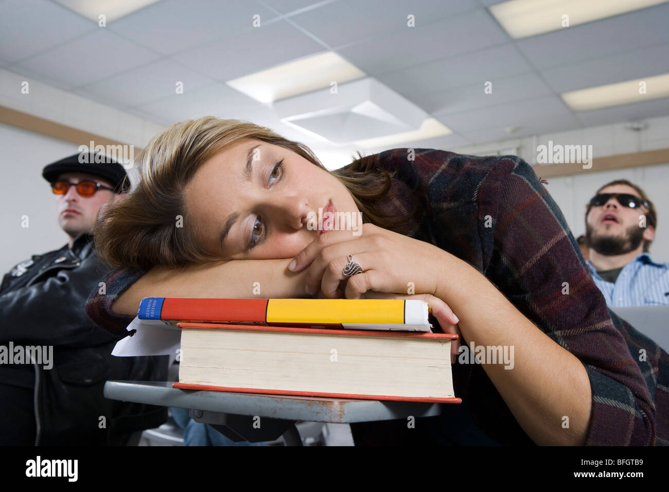 University students in classroom Stock Photo - Alamy