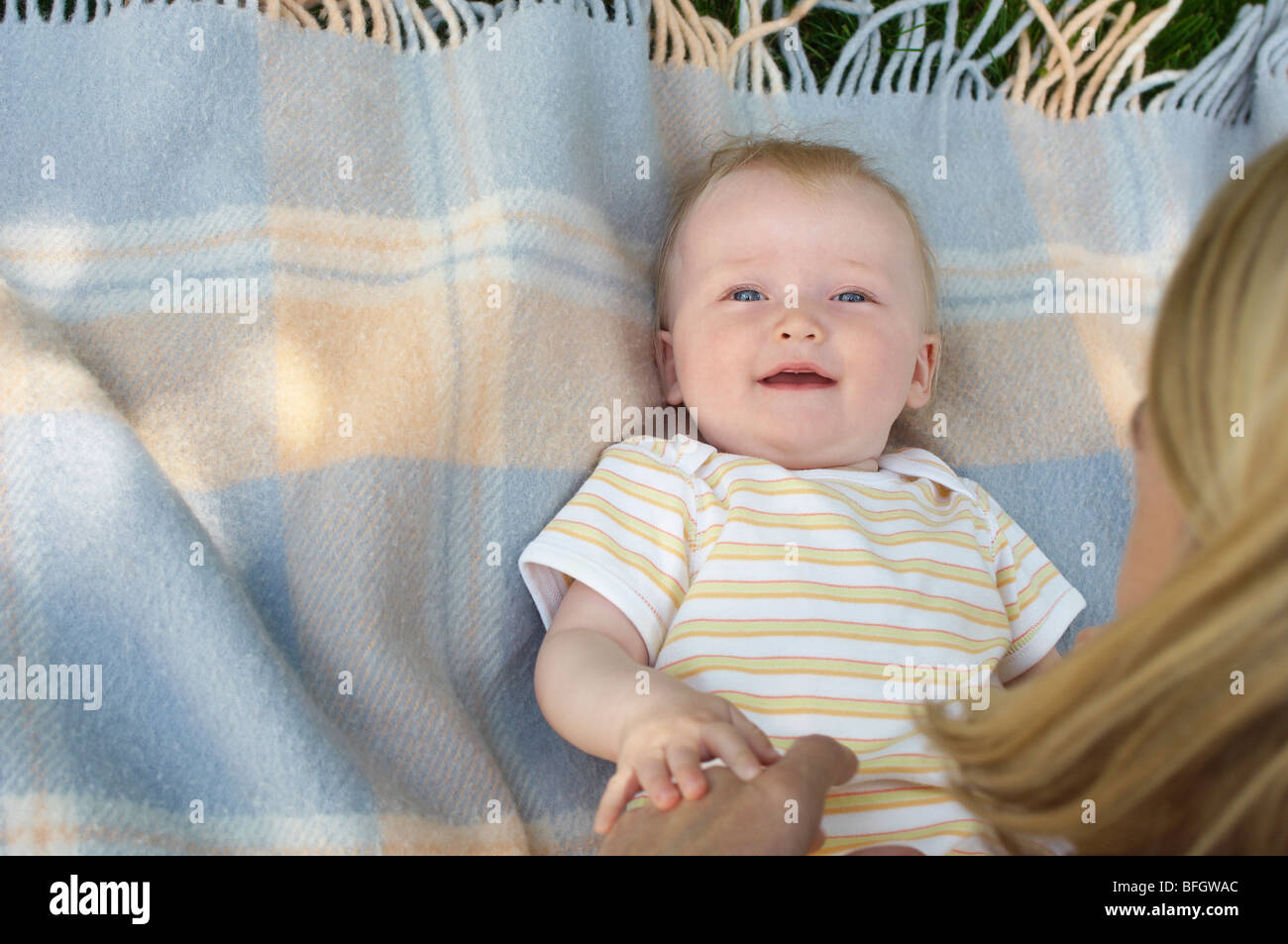 Baby leaning over hi-res stock photography and images - Alamy
