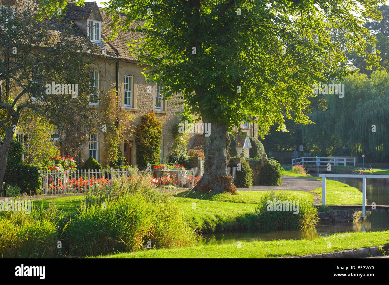 Lower Slaughter Cotswolds Gloucestershire England Stock Photo - Alamy