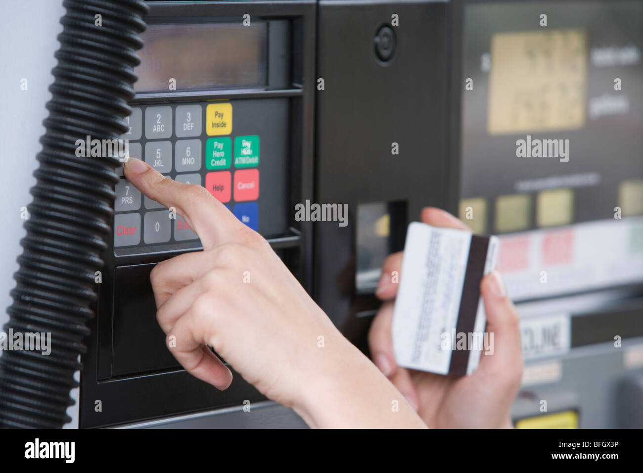 Customer paying fuel credit hi-res stock photography and images - Alamy