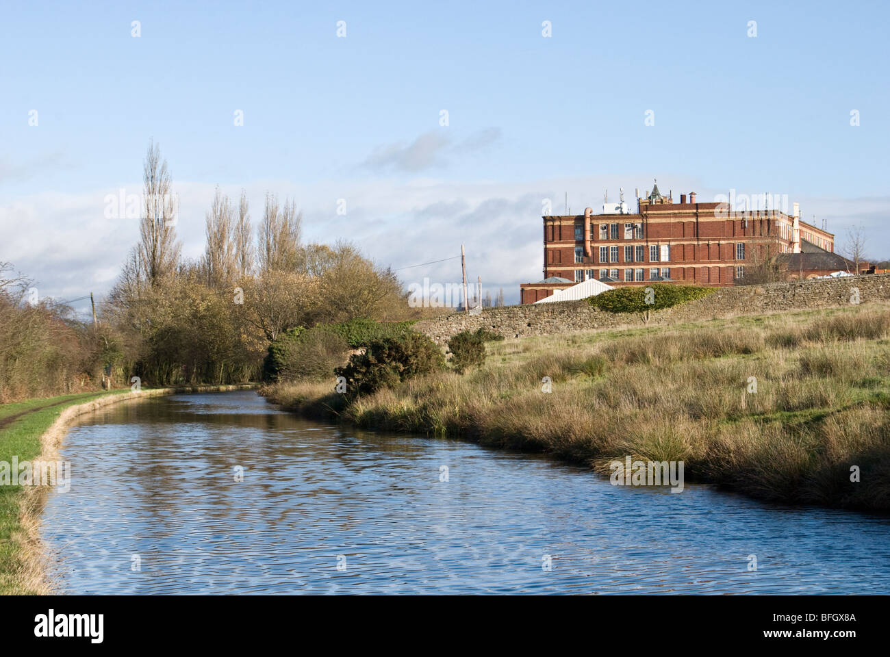 goyt mill along macclesfield canal marple stockport cheshire Stock ...