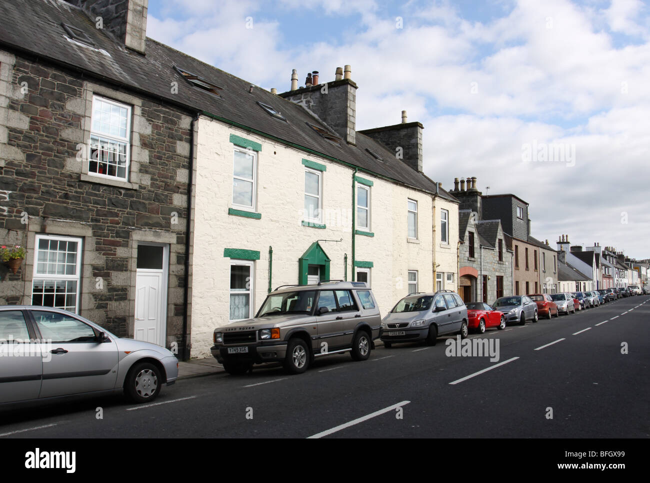 Newton Stewart street scene Dumfries and Galloway Scotland September ...