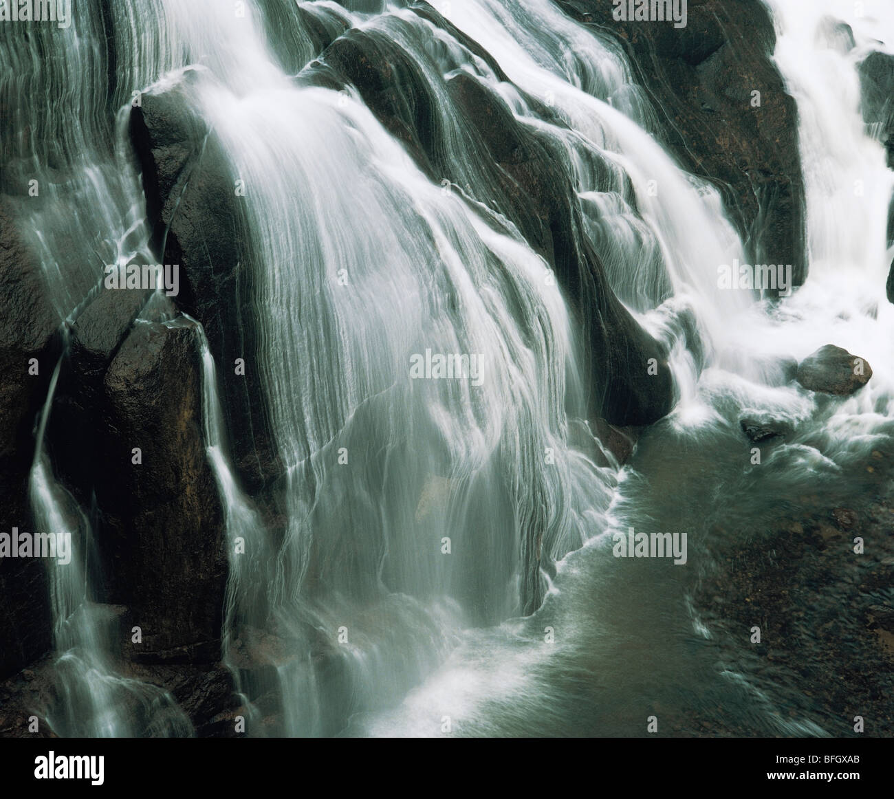 Cascade waterfall, elevated view Stock Photo - Alamy