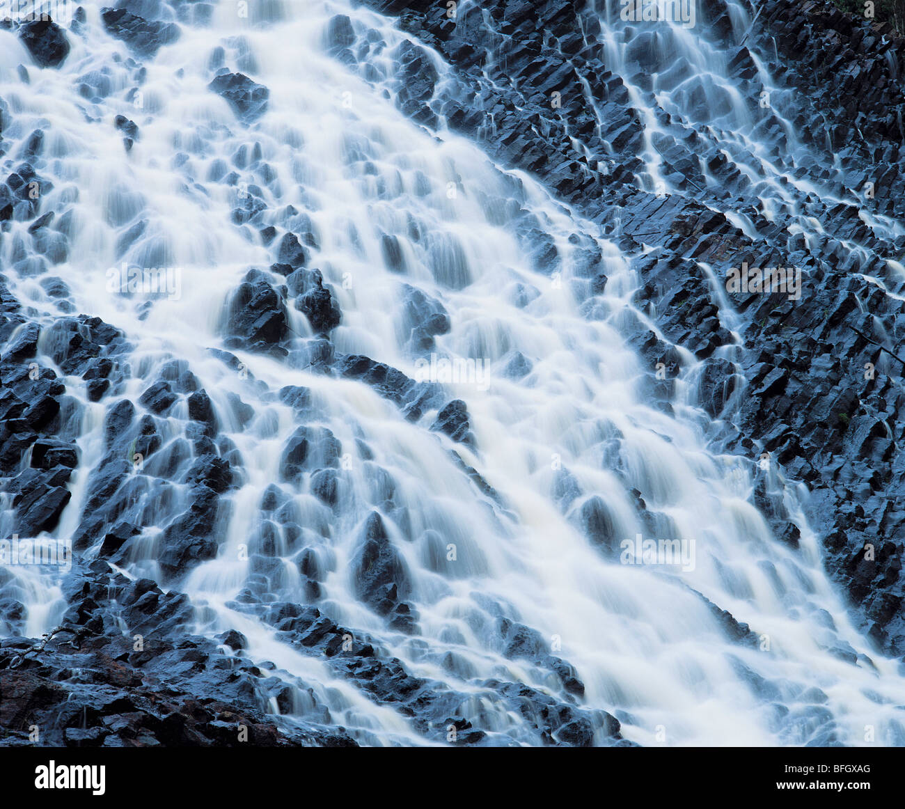 Cascade waterfall, low angle view Stock Photo - Alamy