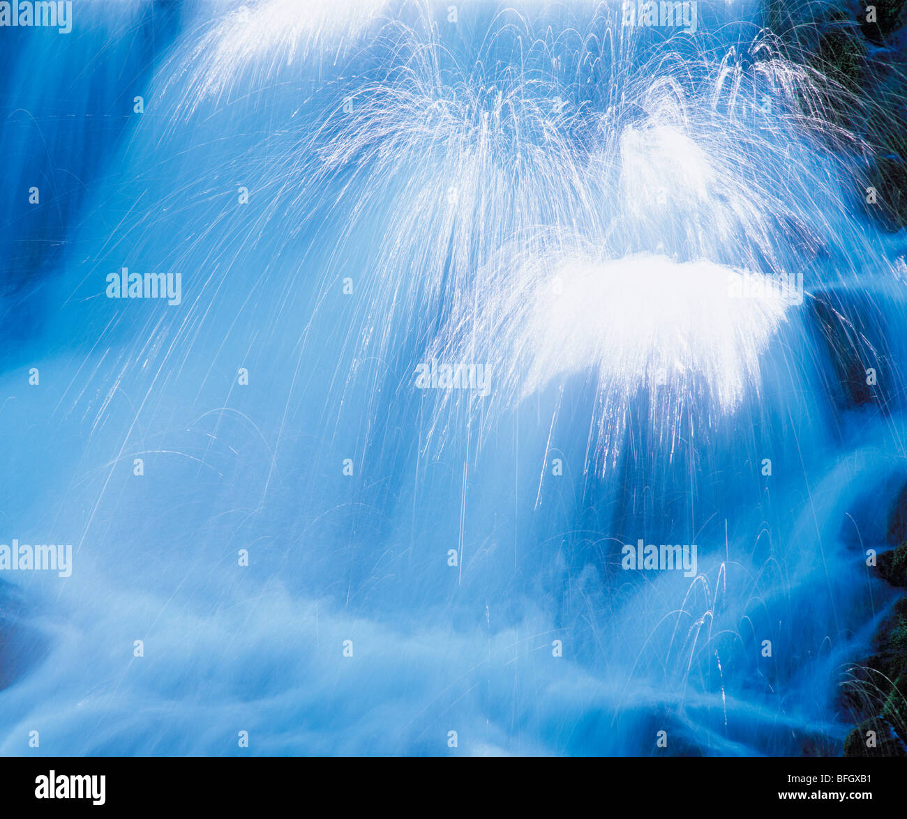 Waterfall, low angle view Stock Photo - Alamy