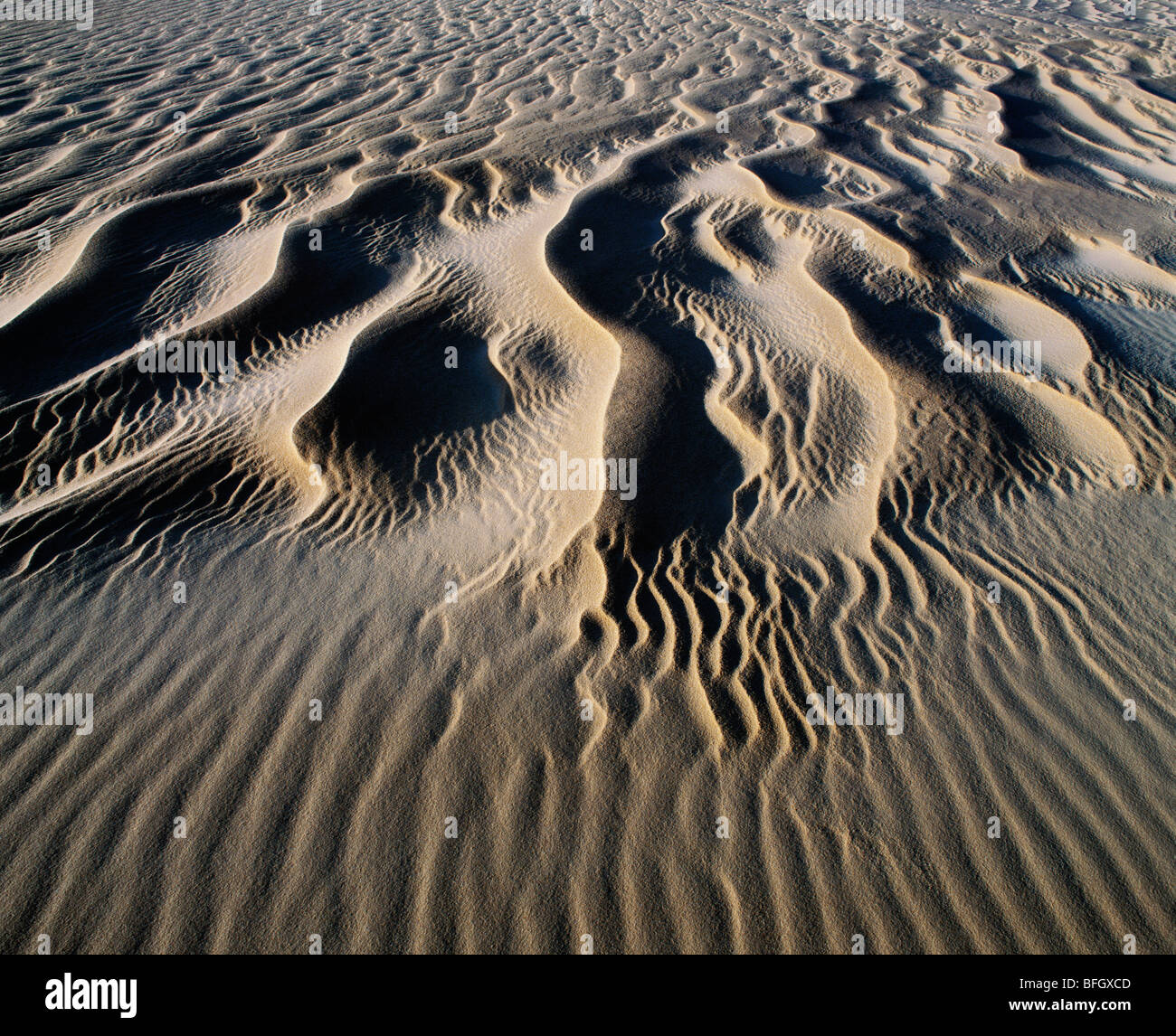 Patterns in sand, elevated view Stock Photo - Alamy