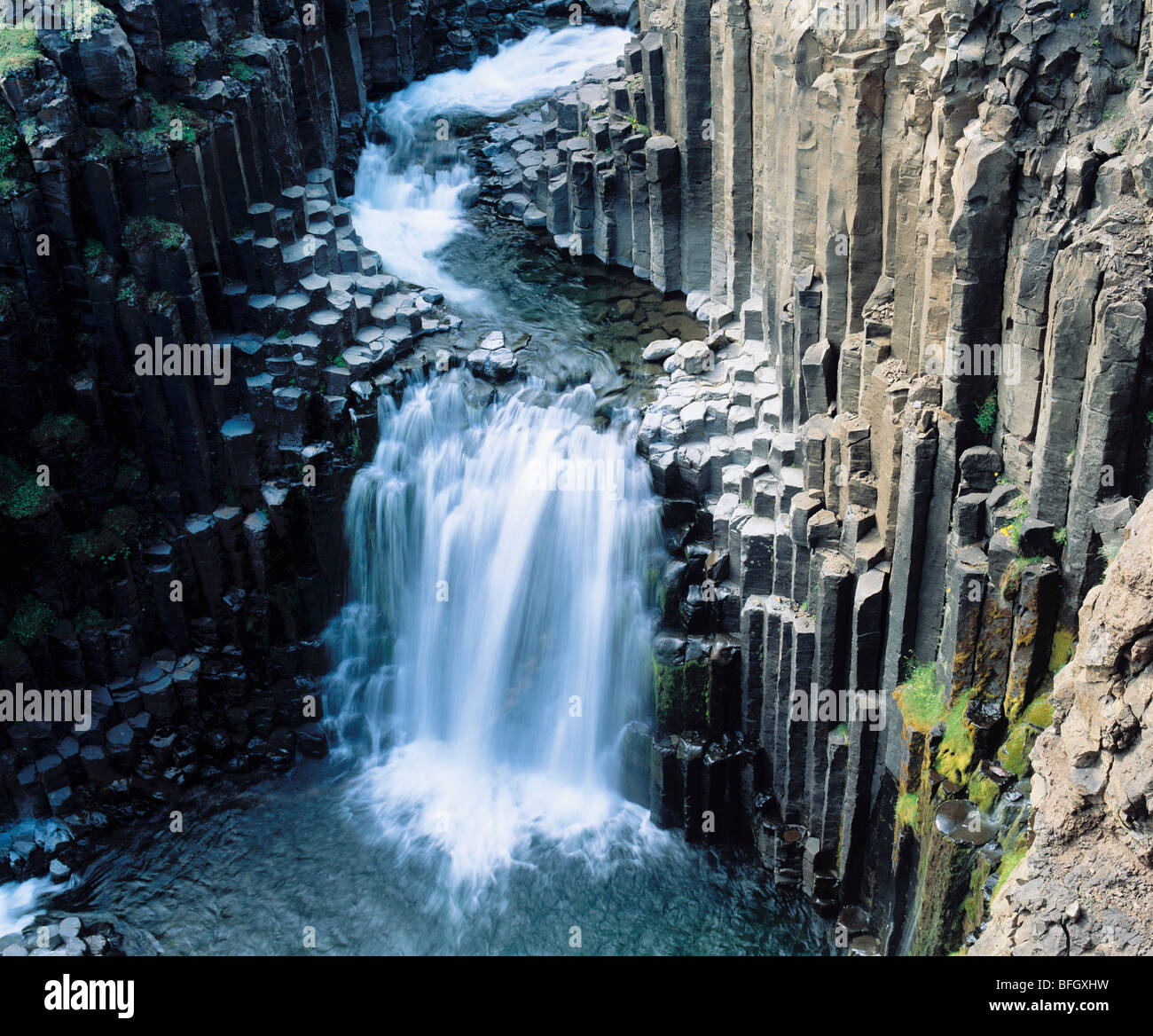 Cascade waterfall, elevated view Stock Photo - Alamy