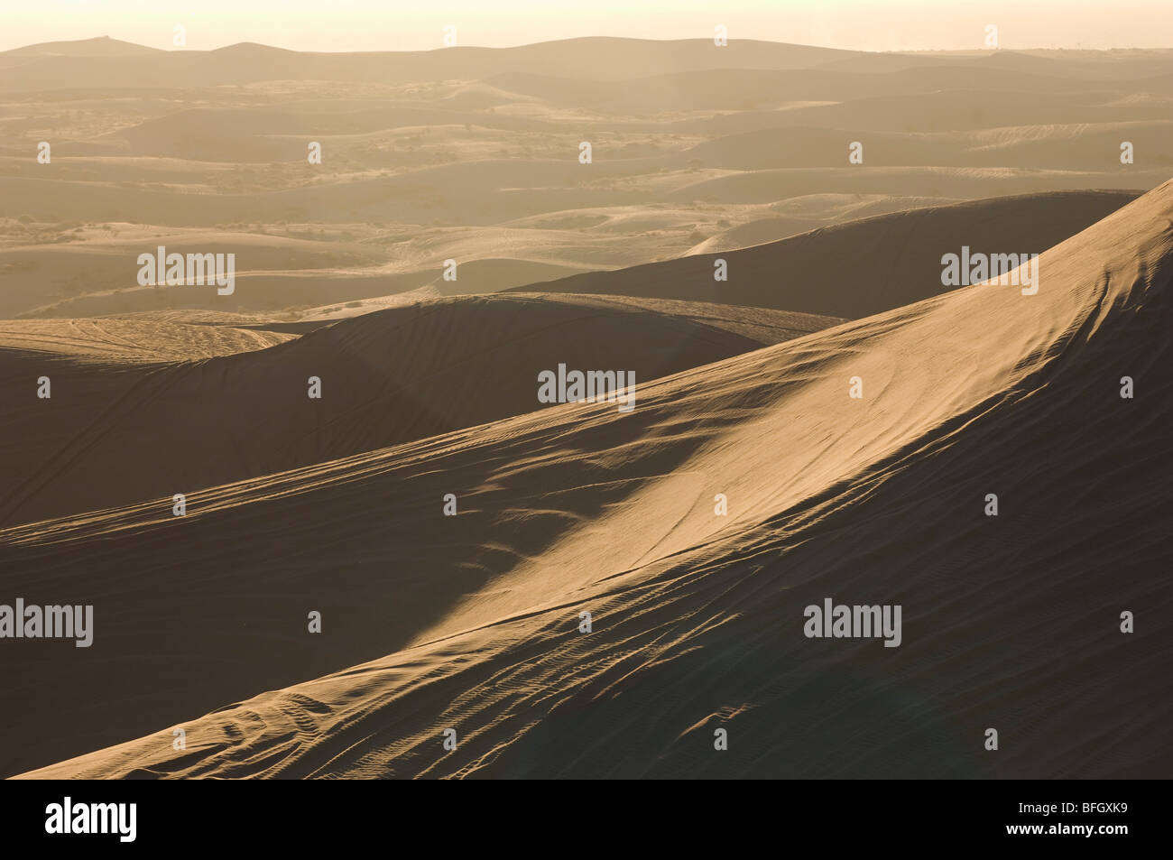 ATV Tracks on Sand Dunes Stock Photo - Alamy