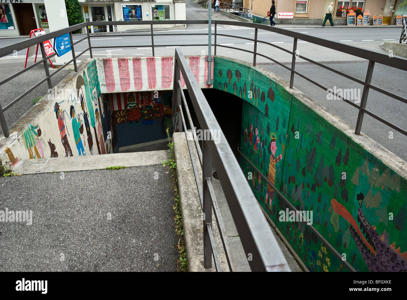 subway in in the town of Thun Switzerland, Europe Stock Photo - Alamy