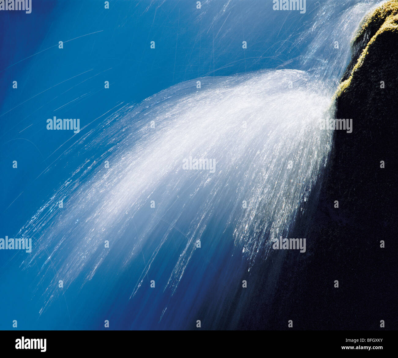 Spray from waterfall, close-up Stock Photo - Alamy