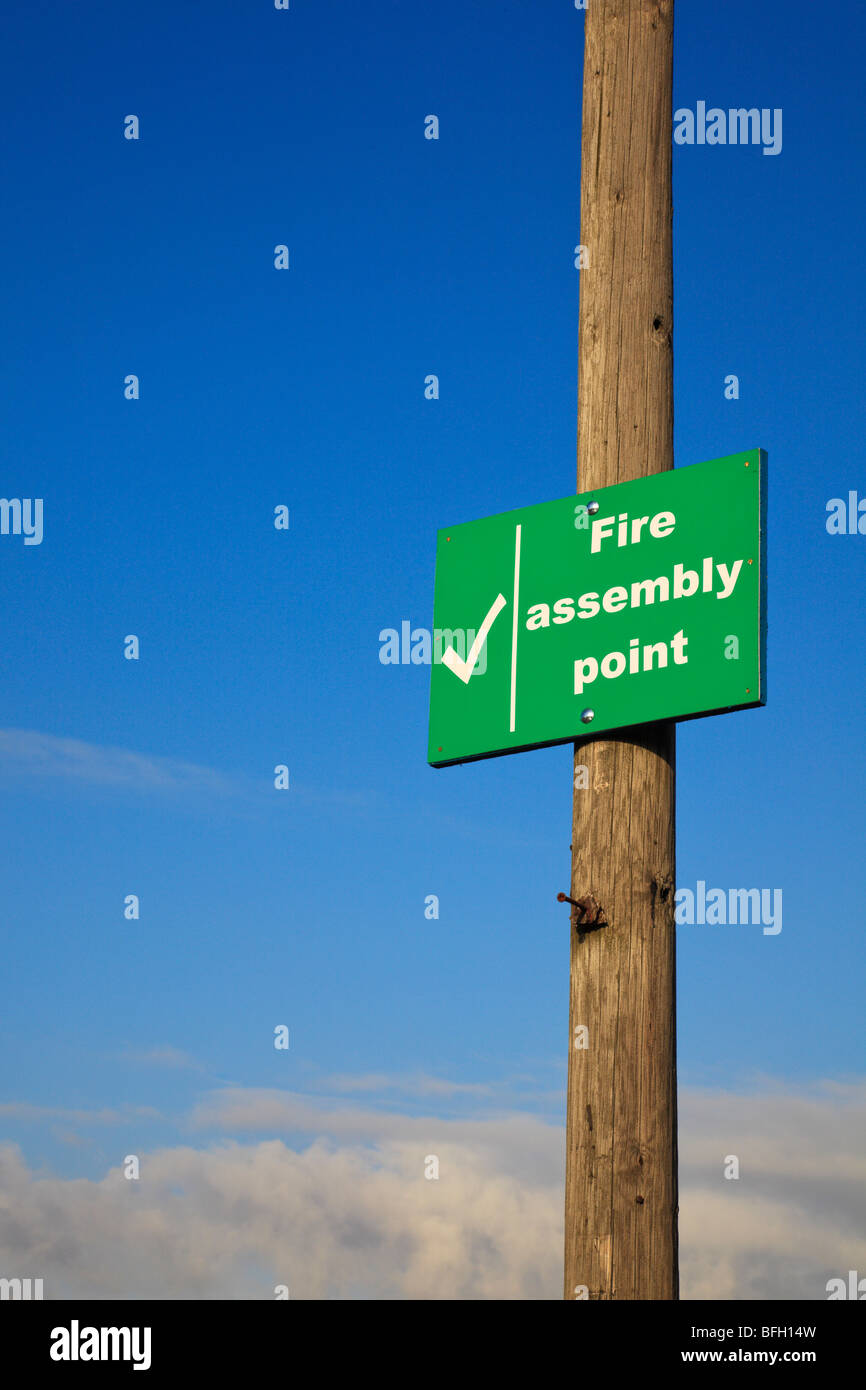Fire assembly point hi-res stock photography and images - Alamy