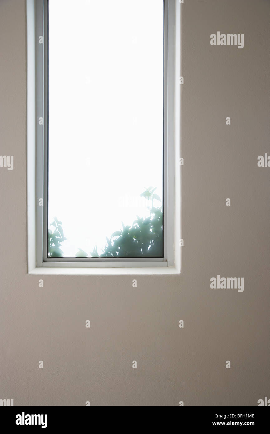 House interior, view of elongated window Stock Photo - Alamy