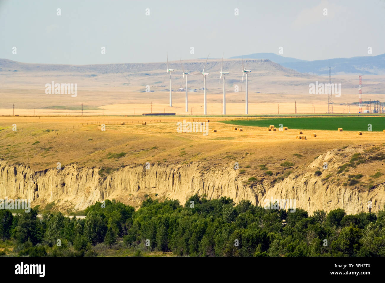Wind turbines, Pincher Creek, Alberta, Canada Stock Photo - Alamy
