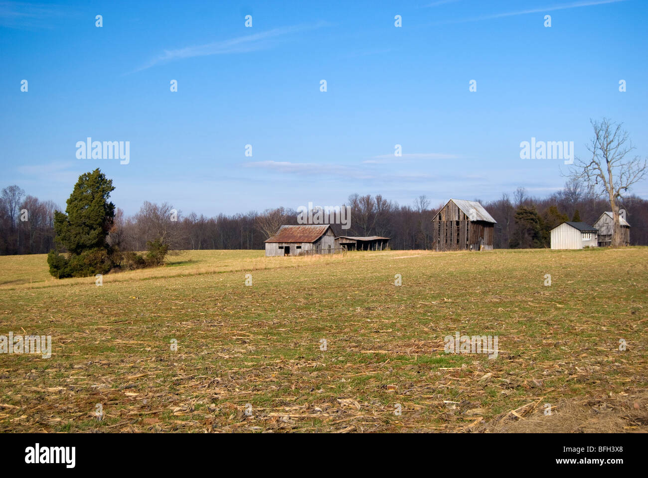 Old farmstead with an even older barn Stock Photo - Alamy