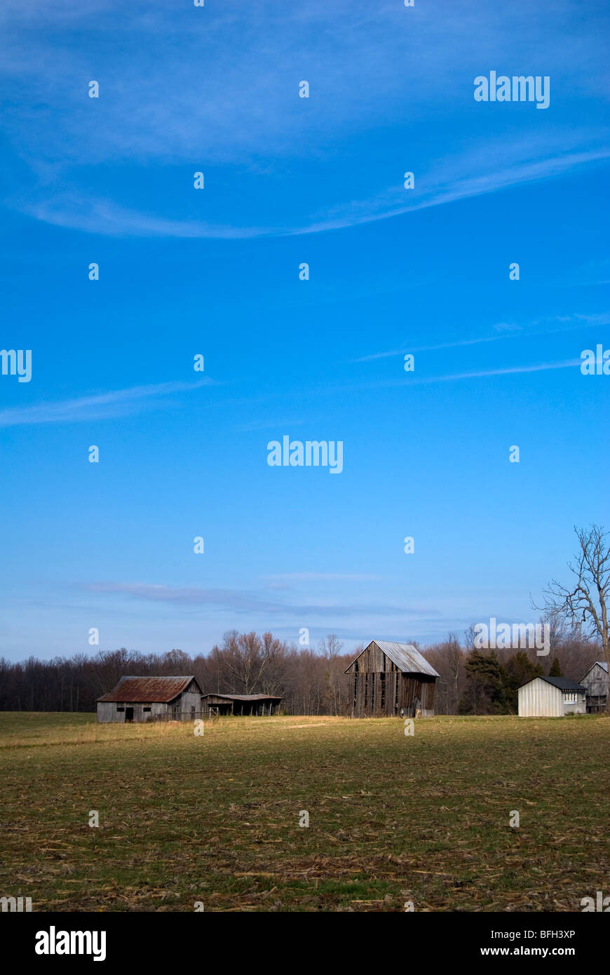 Old farmstead with an even older barn Stock Photo - Alamy