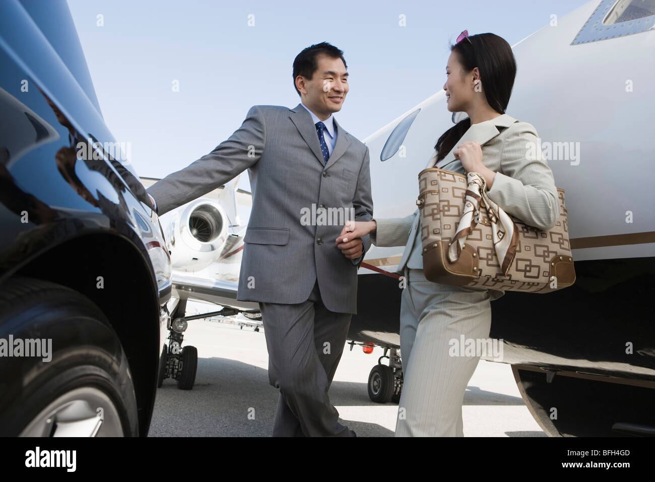 Couple flirting in car hi-res stock photography and images - Alamy