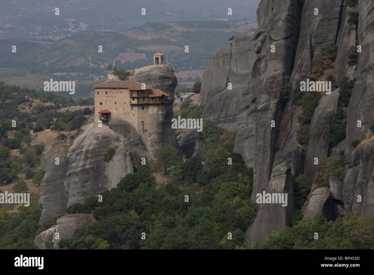 The cliff top Monasteries of the Meteora in Greece Stock Photo - Alamy