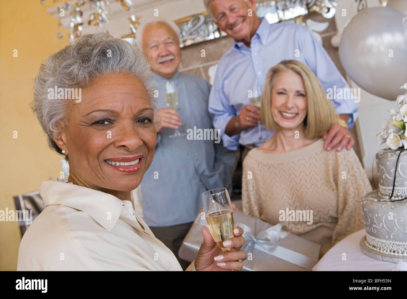 Group of asians celebrating hi-res stock photography and images - Alamy