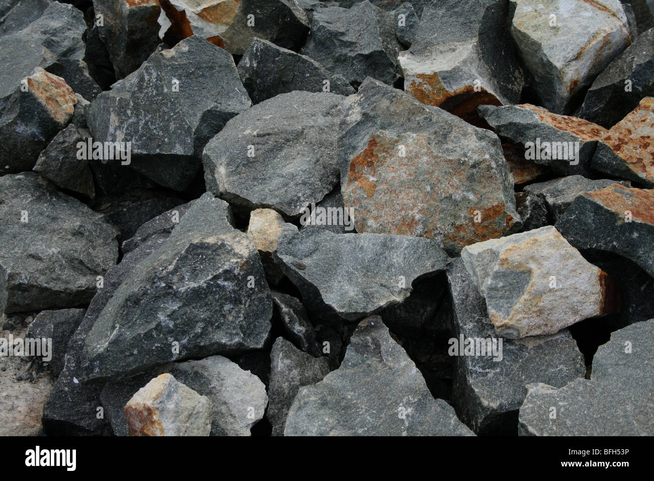 Huge rocks on beach Stock Photo - Alamy