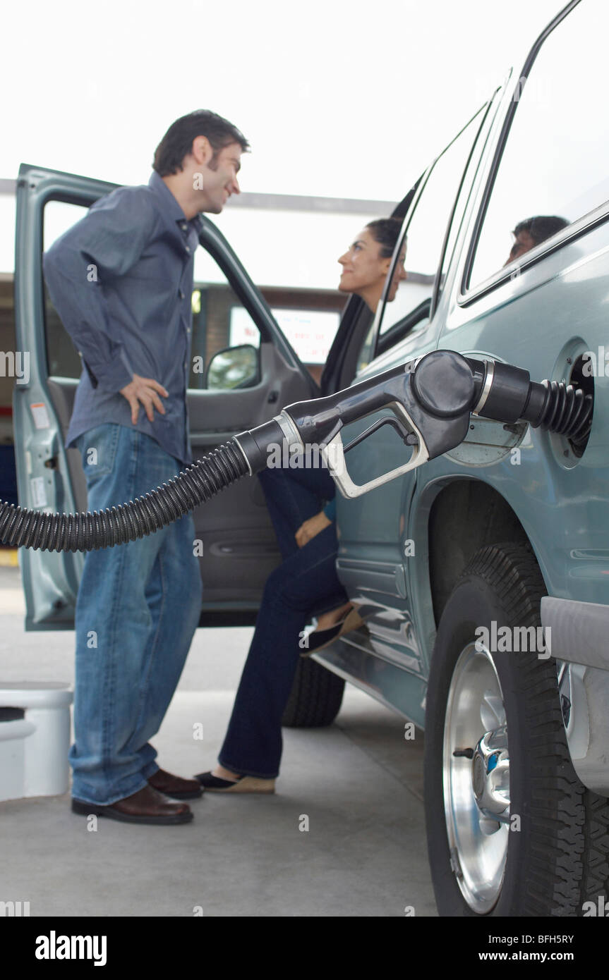 Man filling van with fuel hi-res stock photography and images - Alamy