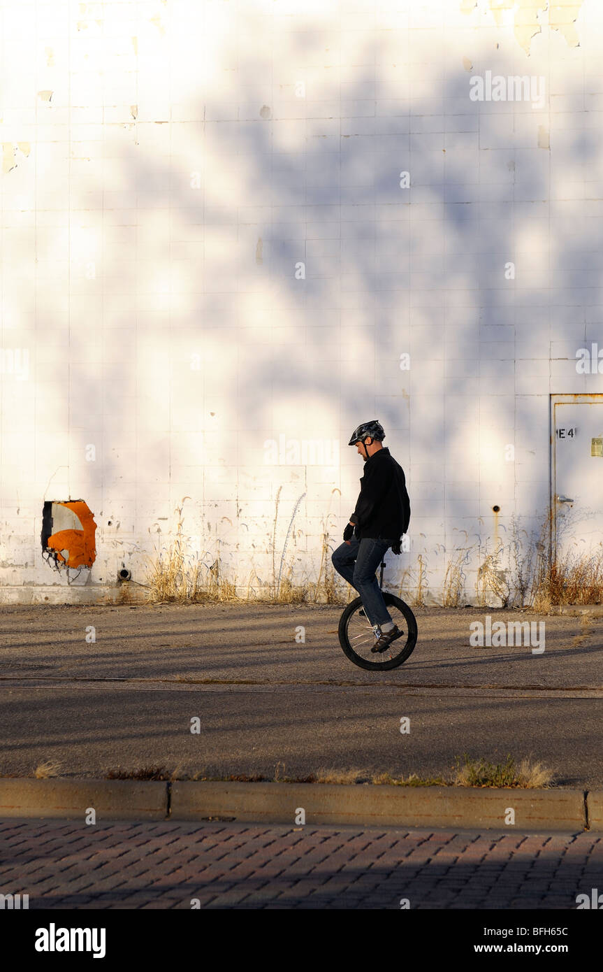 One wheel bicycle Stock Photo - Alamy
