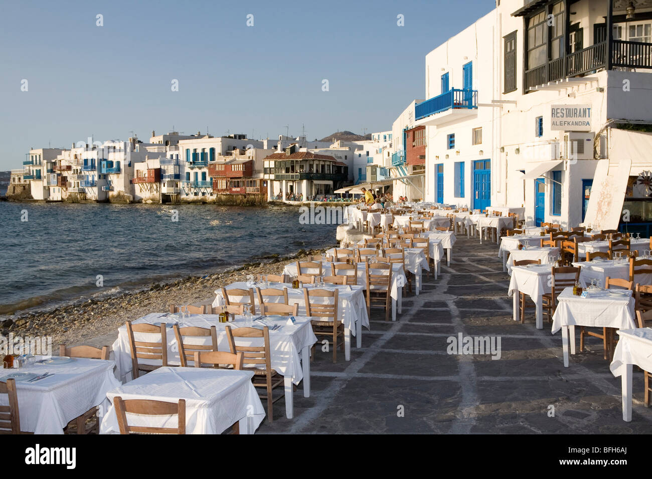 In Mykonos Town Stock Photo - Alamy
