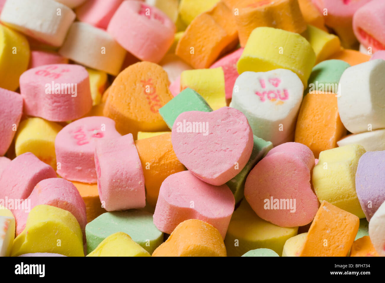 Valentines Day Candy Hearts Stock Photo - Alamy