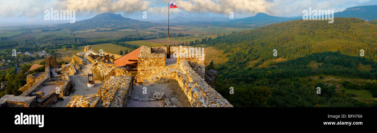 Ruins of Szigiglet castle, Balaton, Hungary Stock Photo - Alamy