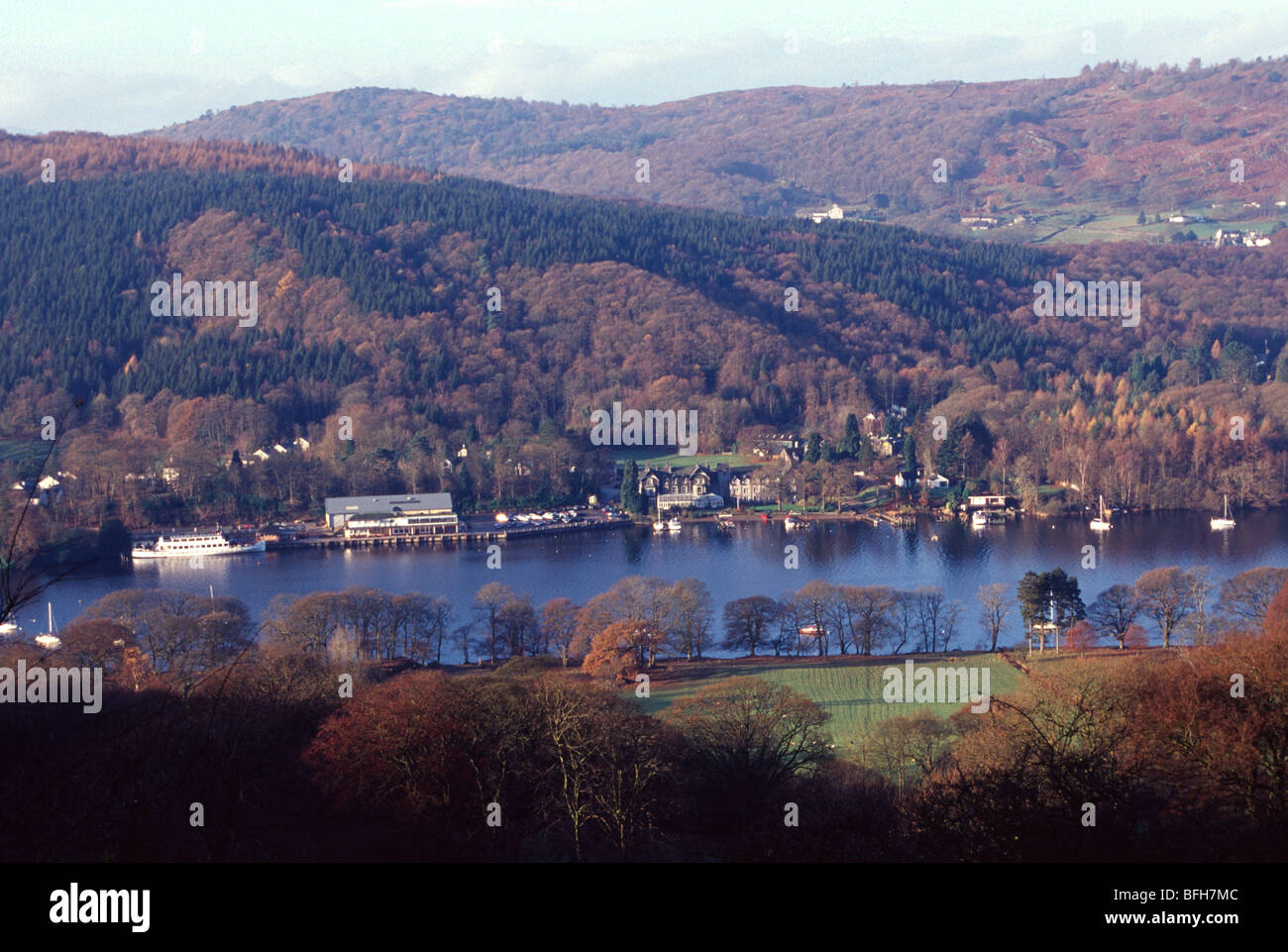 lake windermere cumbria lakes district autumn england uk gb Stock Photo ...