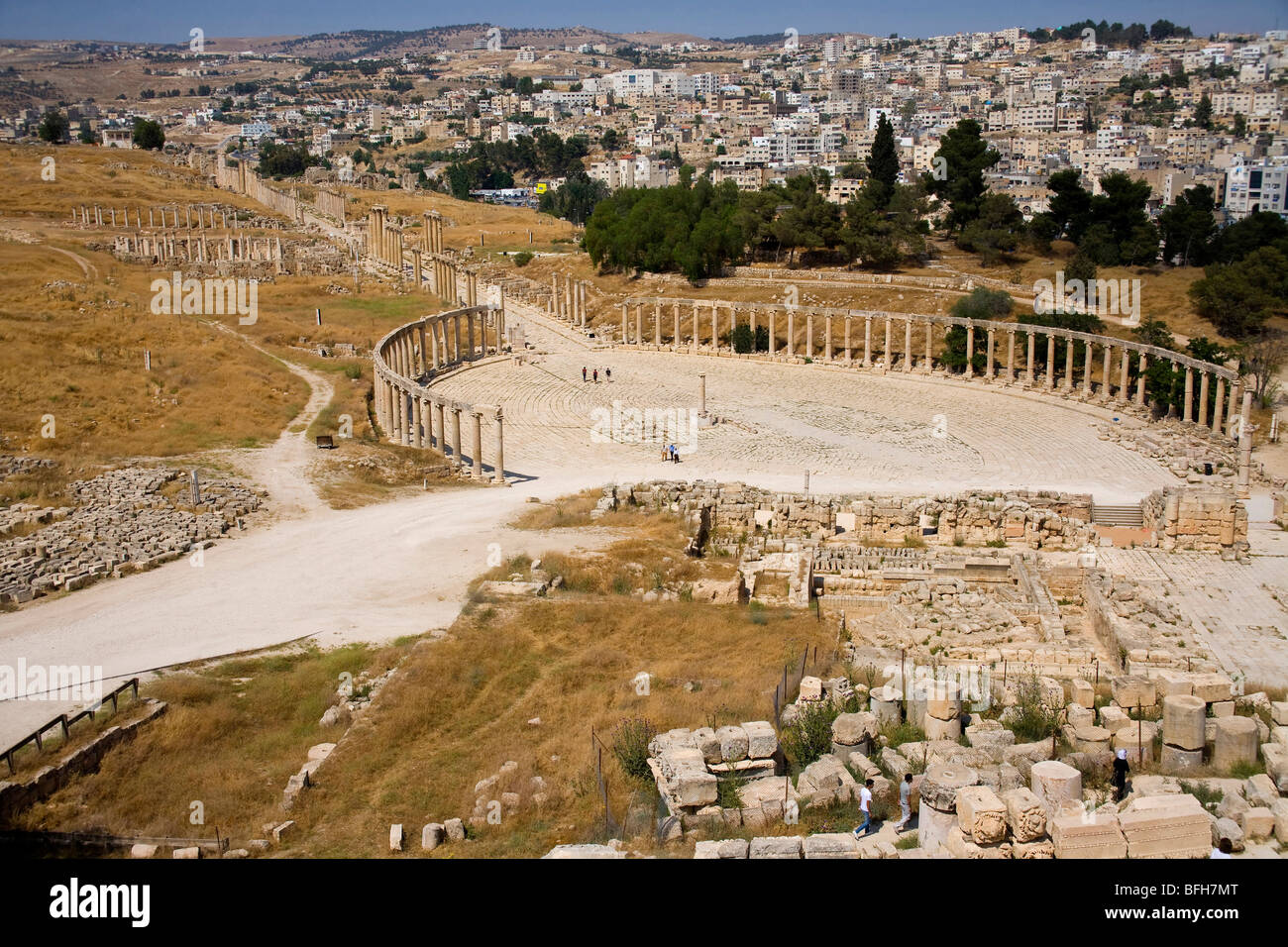 Roman ruins in Jerash, Jordan, Middle East Stock Photo - Alamy