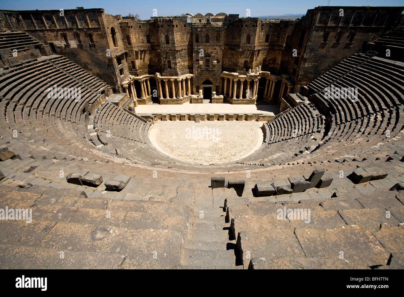 Roman theater in Bosra, Syria, Middle East Stock Photo - Alamy