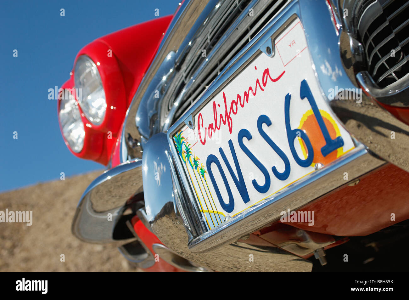 Classic cars number plate, close-up Stock Photo - Alamy